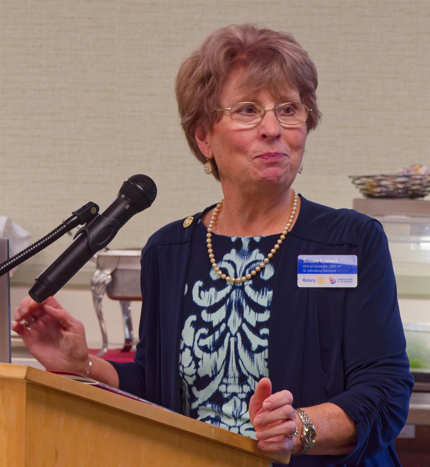 Program for November 6, 2025: Past District Governor Susan Cherry ...